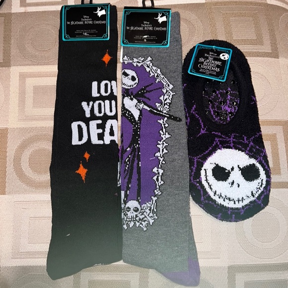 Disney | Accessories | Nwt 3pc Tim Burtons The Nightmare Before ...